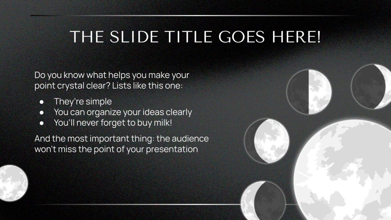 Fases da Lua | Modelo do Google Slides e PowerPoint