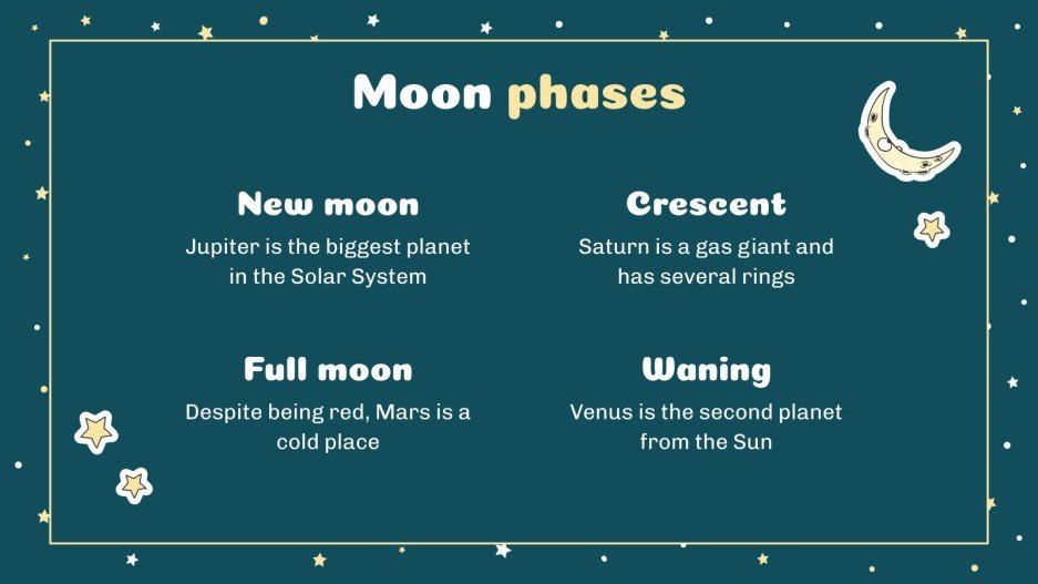 Moon Phases for Kids | Google Slides & PowerPoint