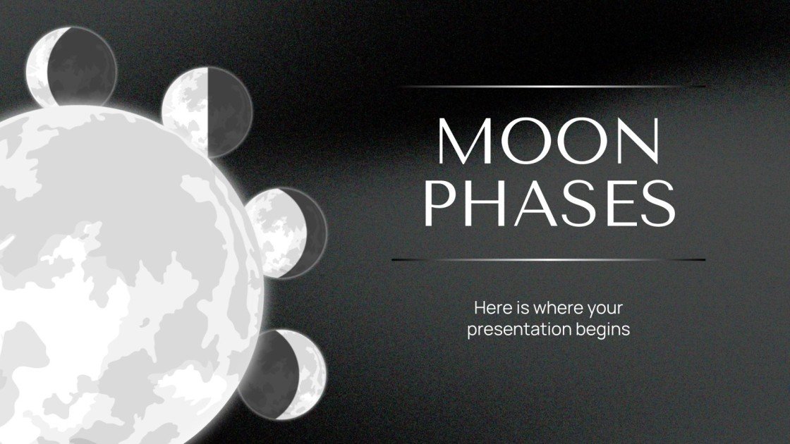 Free themes about the Moon for Google Slides & PowerPoint