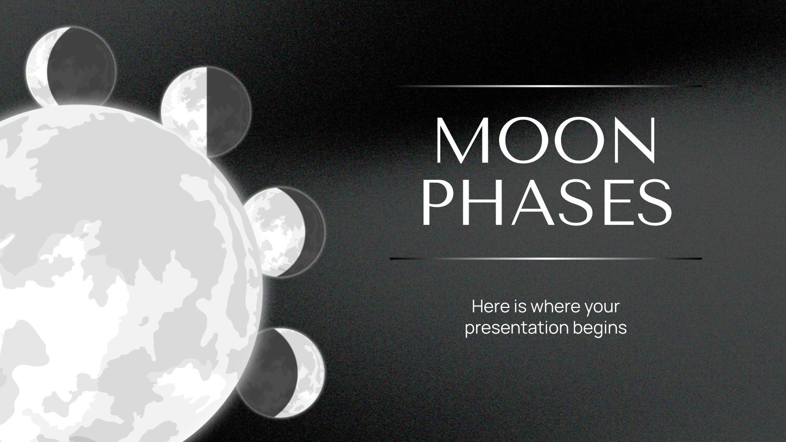 Free themes about the Moon for Google Slides & PowerPoint