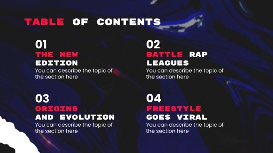 Minitema: batalla de rap estilo libre | Google Slides y PPT