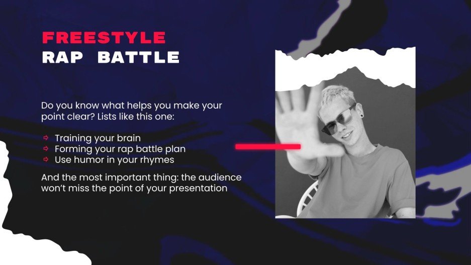 Minitema: batalla de rap estilo libre | Google Slides y PPT