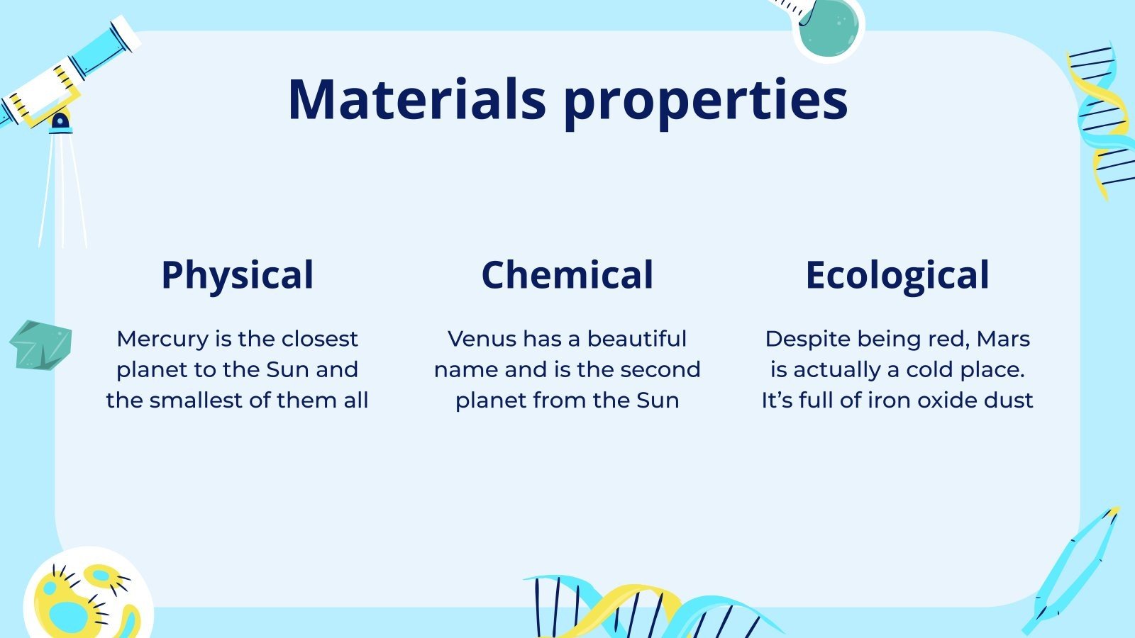 Chemistry Subject for High School: Materials Properties