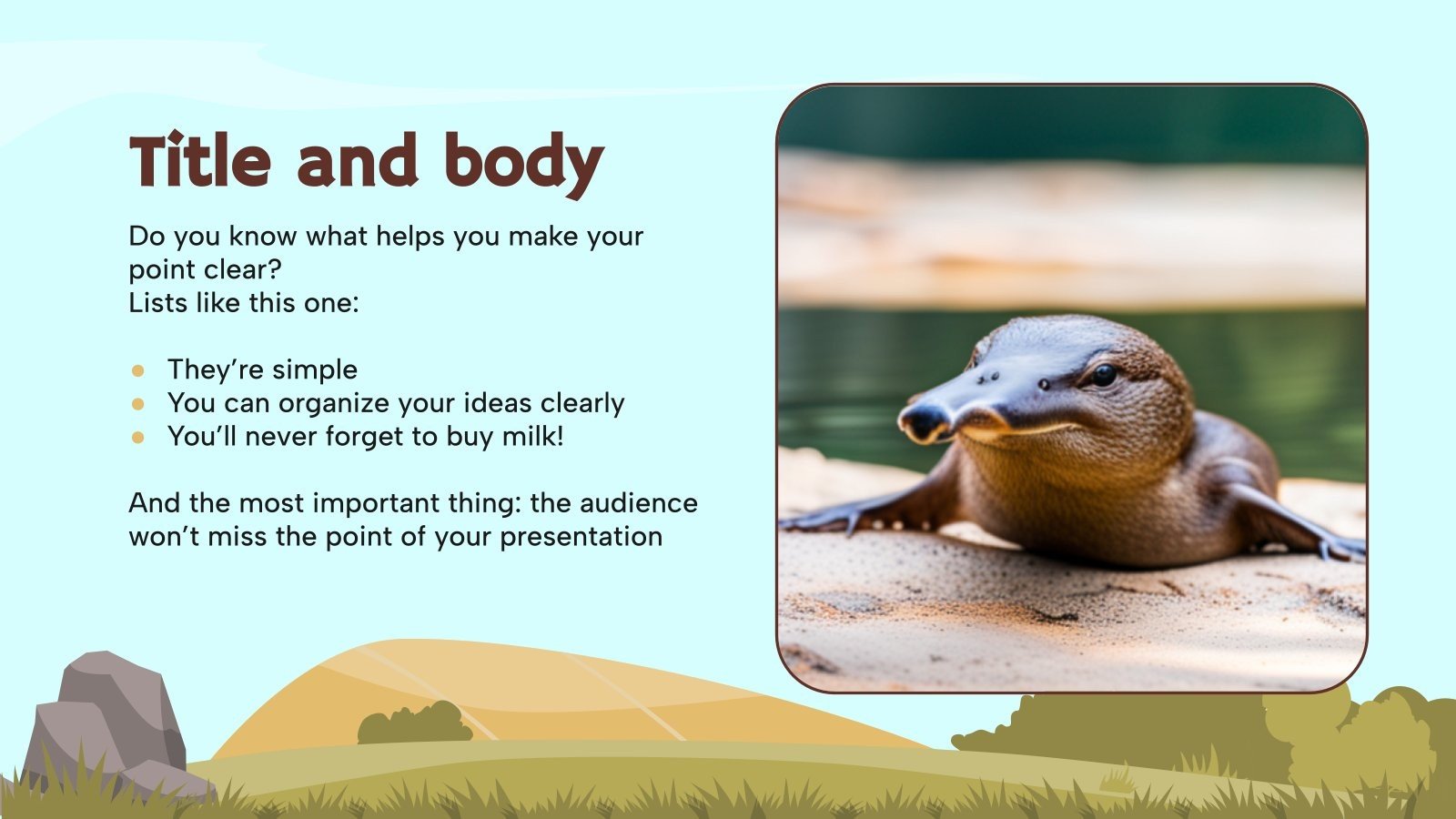 Platypus Minitheme | Google Slides & PowerPoint