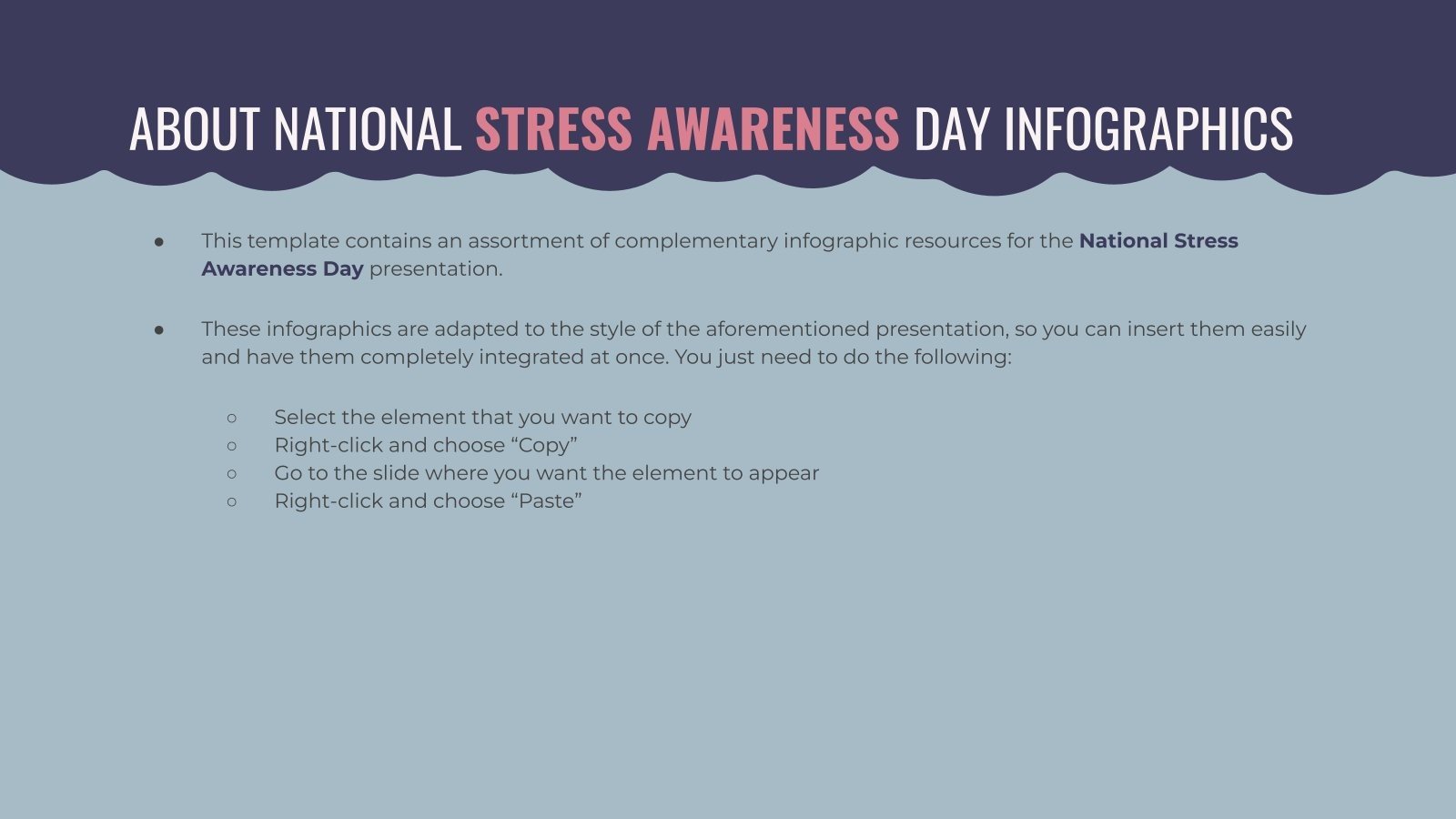 National Stress Awareness Day Infographics | Google Slides