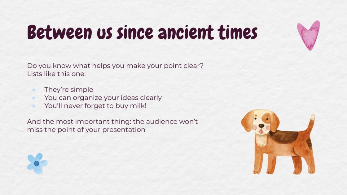 고양이와 강아지! | Google Slides 및 PowerPoint