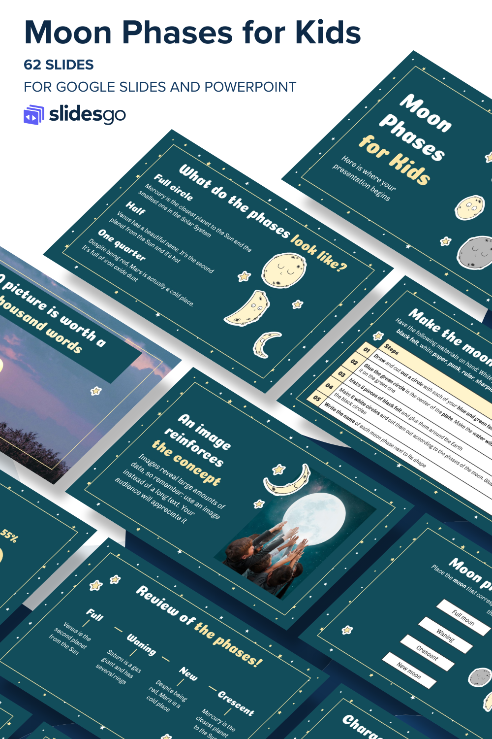 Moon Phases for Kids | Google Slides & PowerPoint