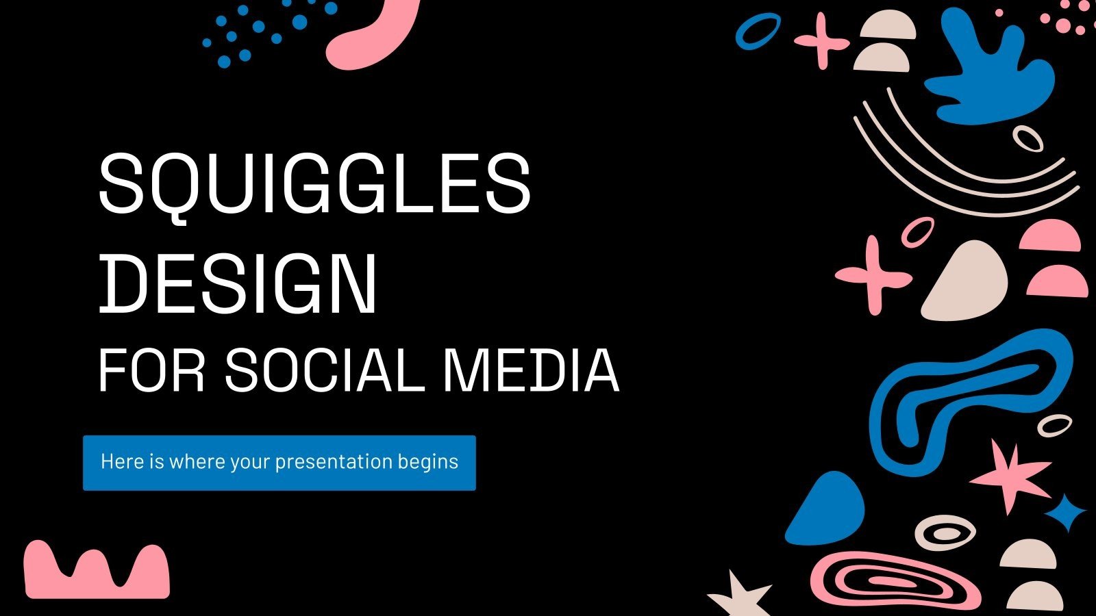 Squiggles Design for Social Media | Google Slides & PPT