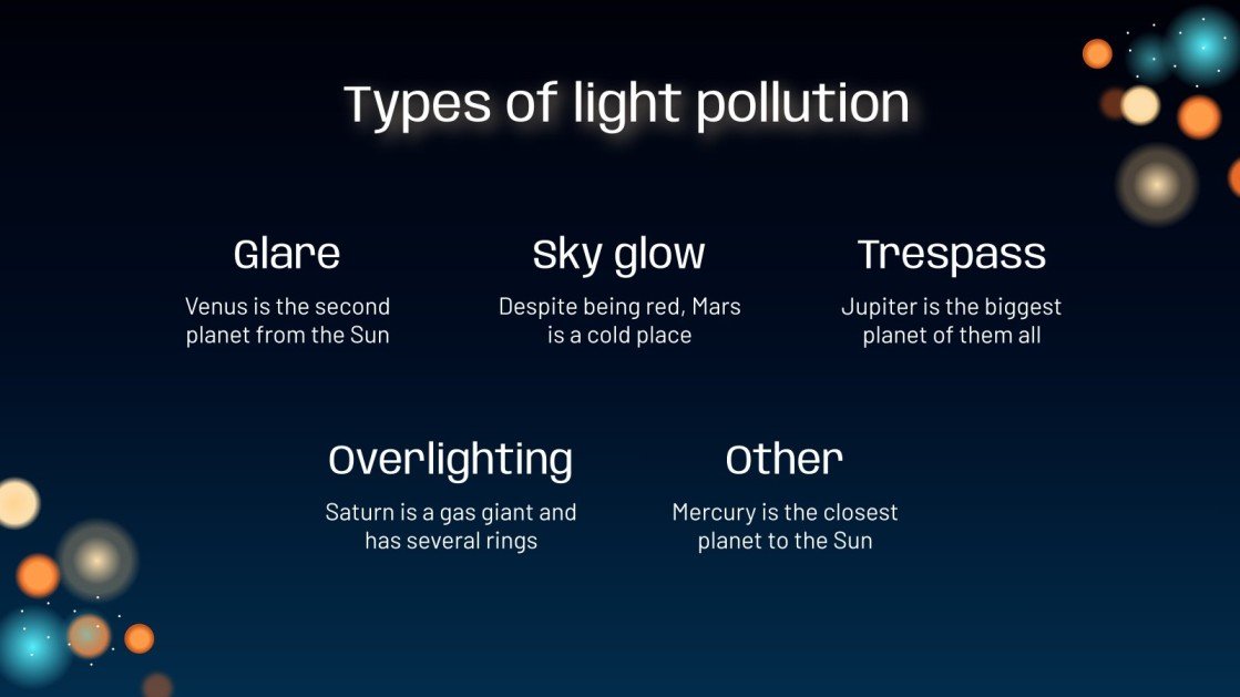 Light Pollution | Google Slides & PowerPoint