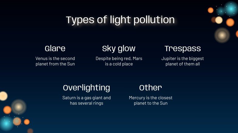 Light Pollution | Google Slides & PowerPoint