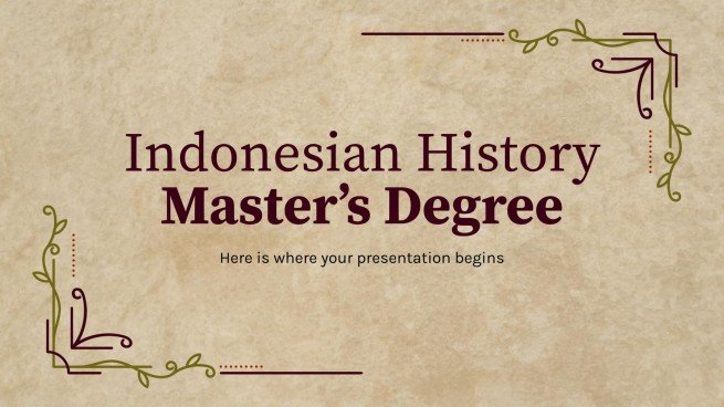 Indonesian History Master's Degree | Google Slides & PPT