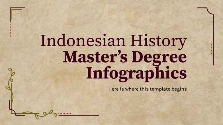 Indonesian History Master's Degree Infographics