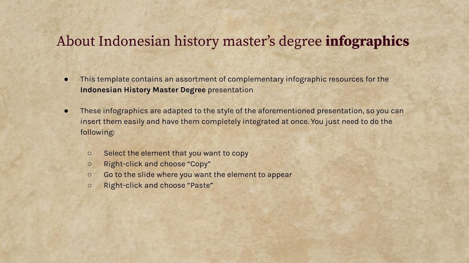 Indonesian History Master's Degree Infographics
