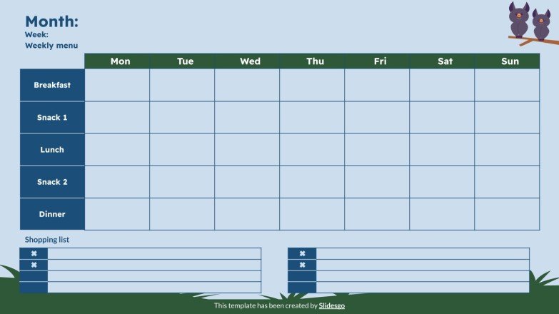 Bat Weekly Planner for Elementary | Google Slides & PPT