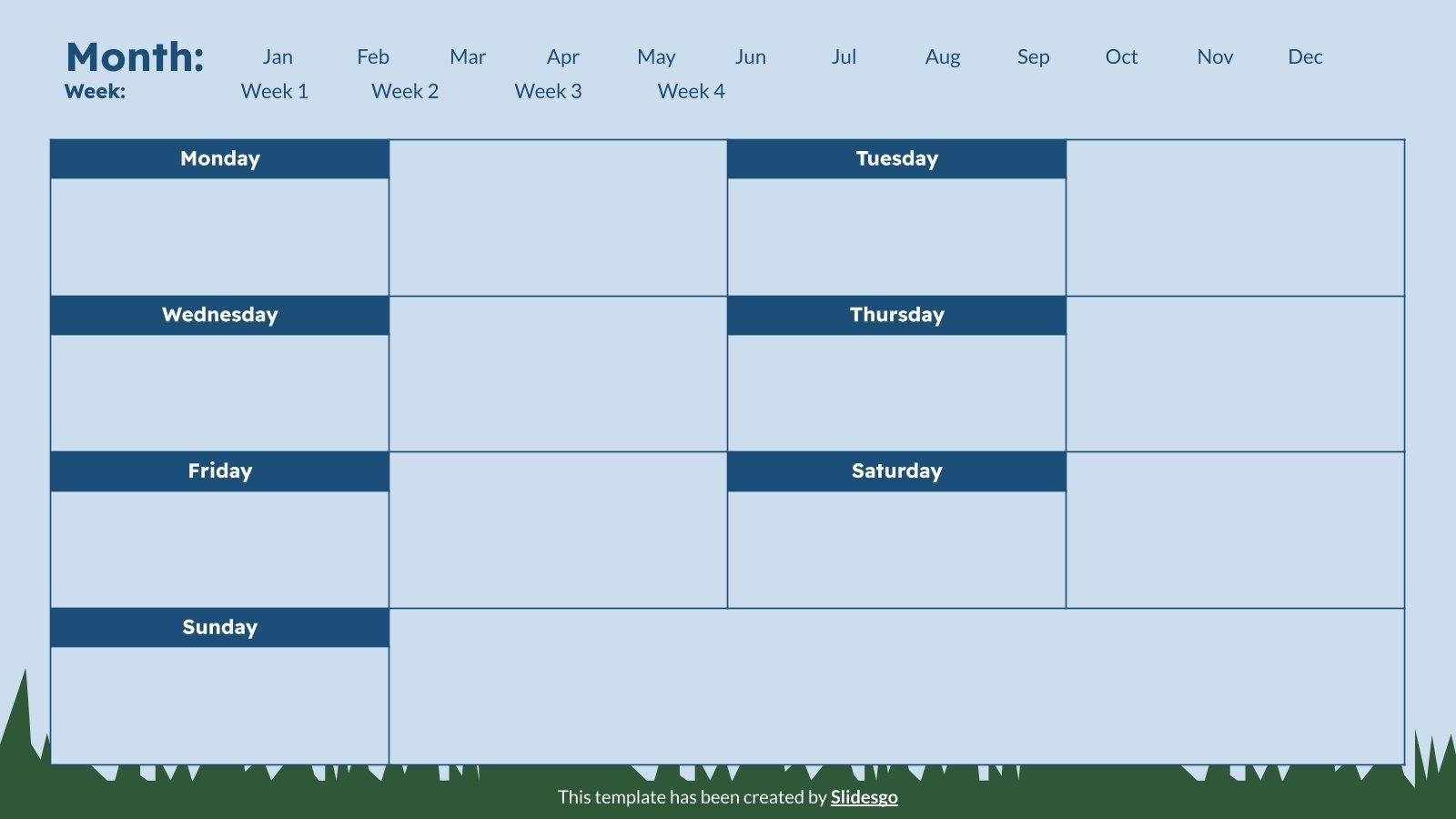 Bat Weekly Planner for Elementary | Google Slides & PPT