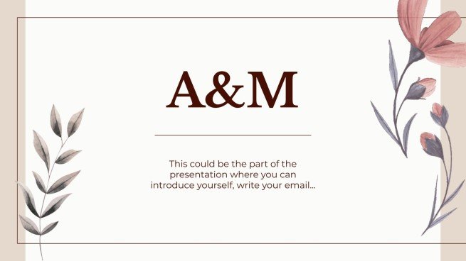 Classic Wedding Google Slides theme and PowerPoint template