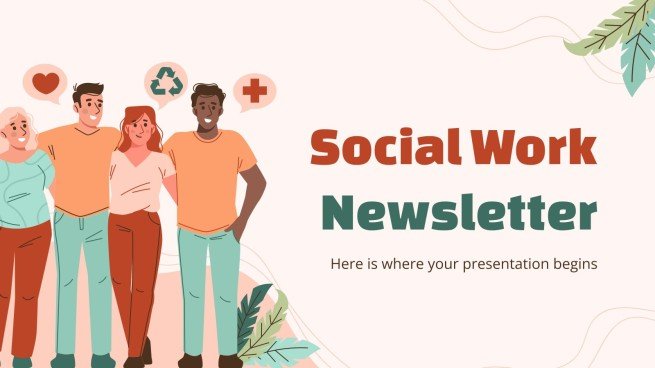 Social Work Newsletter | Google Slides & PowerPoint
