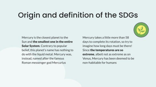 Sustainable Development Goals (SDGs)