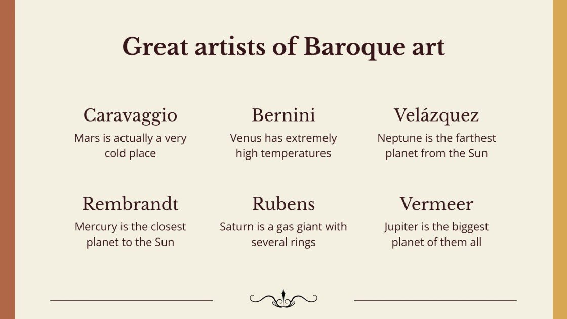 History of Art Major: Baroque Art | Google Slides & PPT