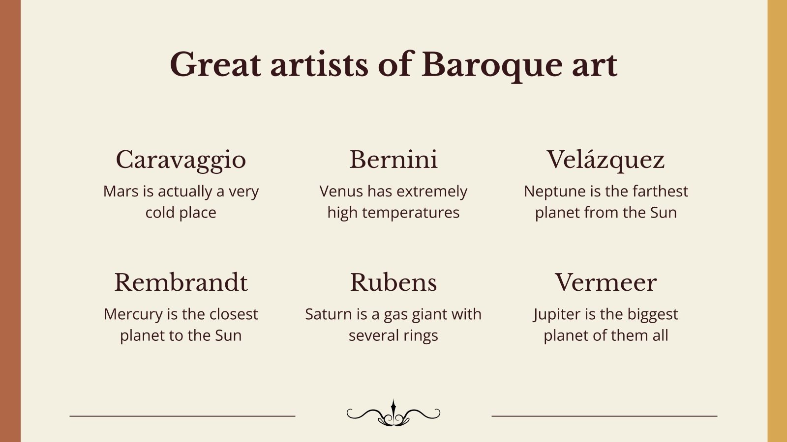 History of Art Major: Baroque Art | Google Slides & PPT