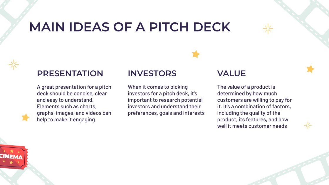 Film's Plot Pitch Deck | Google Slides & PowerPoint