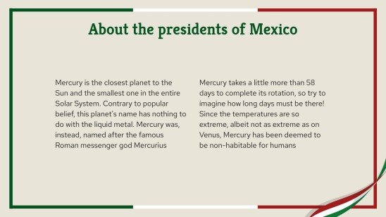 Social Studies for Middle School: Presidents of Mexico