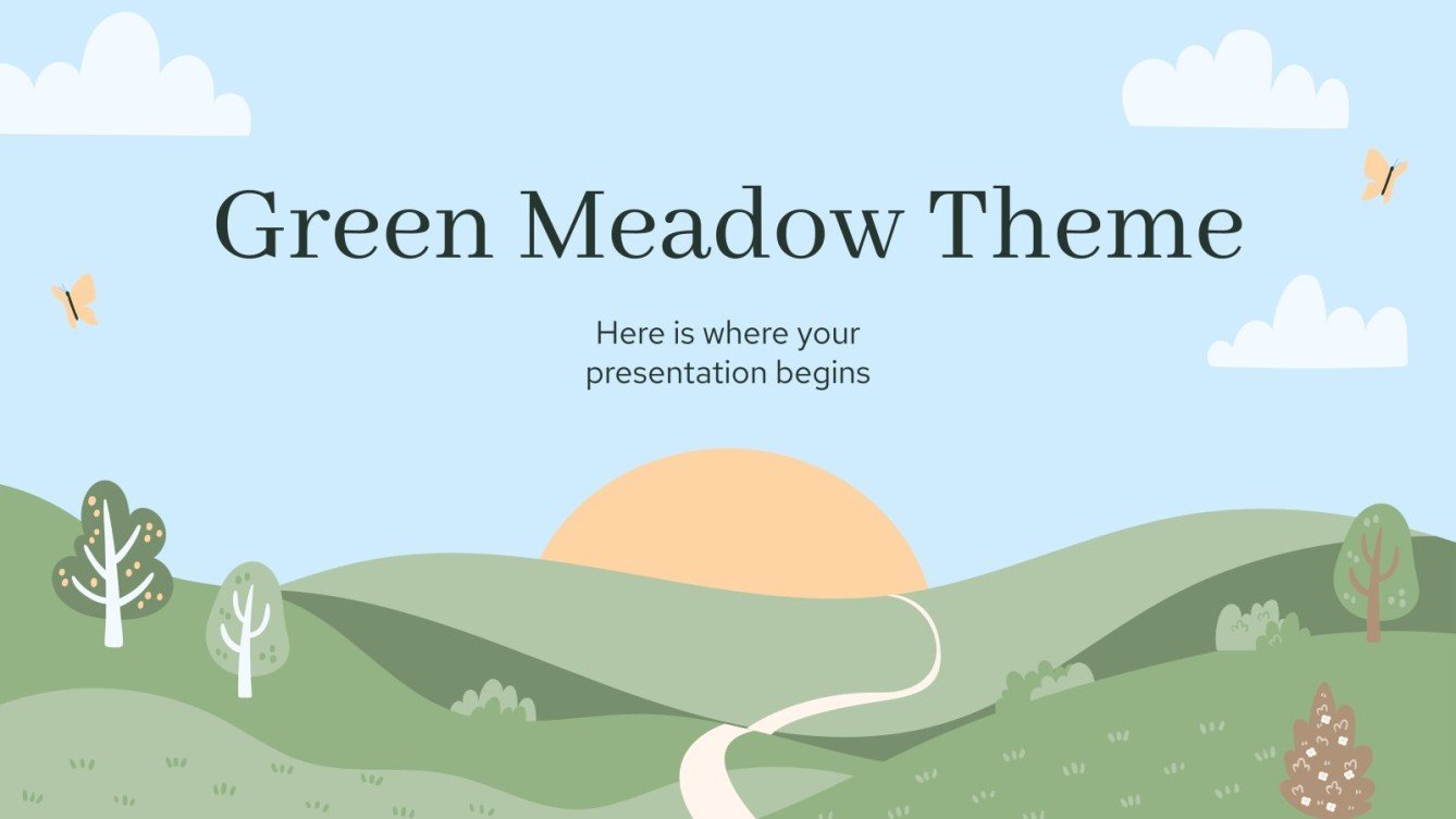 Green Meadow Theme | Google Slides & PowerPoint