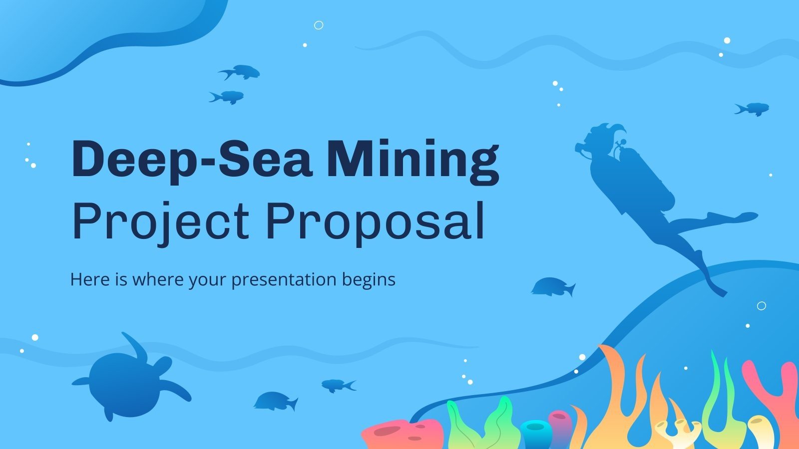 심해 채굴 프로젝트 제안서 | Google Slides 및 PPT