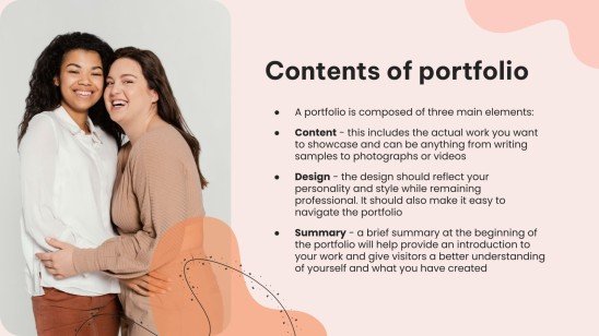 Minimalist Organic Shapes Portfolio | Google Slides & PPT