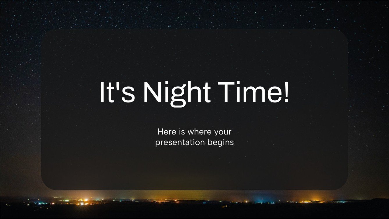It's Night Time! | Google Slides & PowerPoint