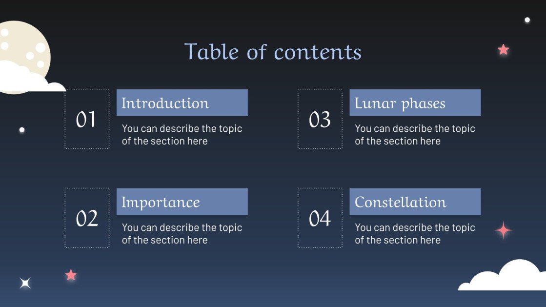 Night-Time Sky Minitheme | Google Slides & PPT