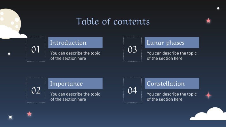 Night-Time Sky Minitheme | Google Slides & PPT