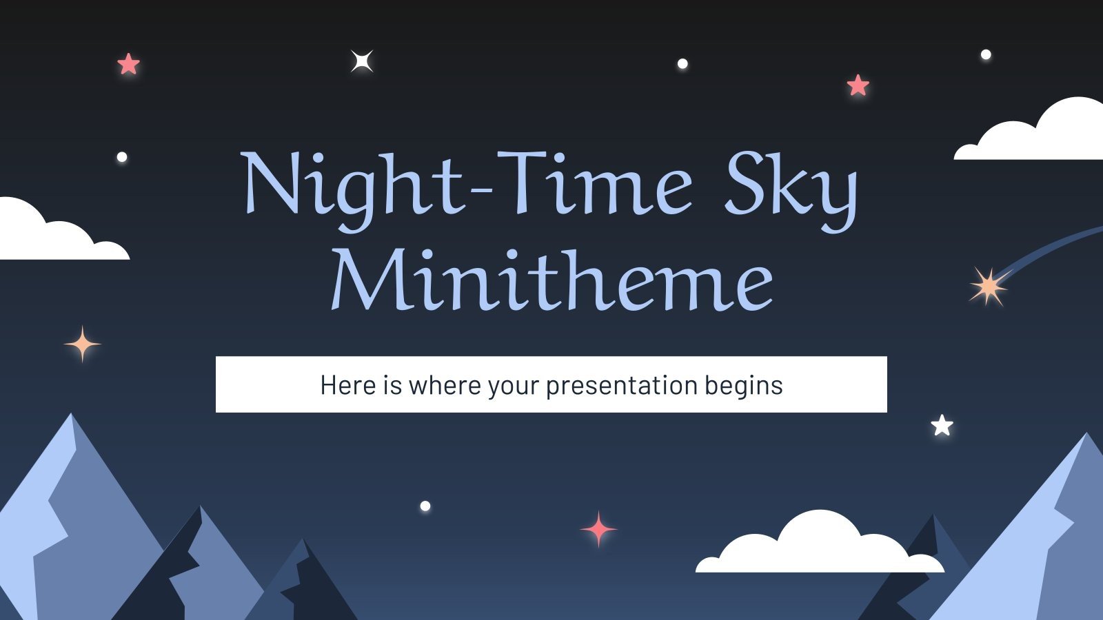 Plantillas de Google Slides y PowerPoint sobre el cielo