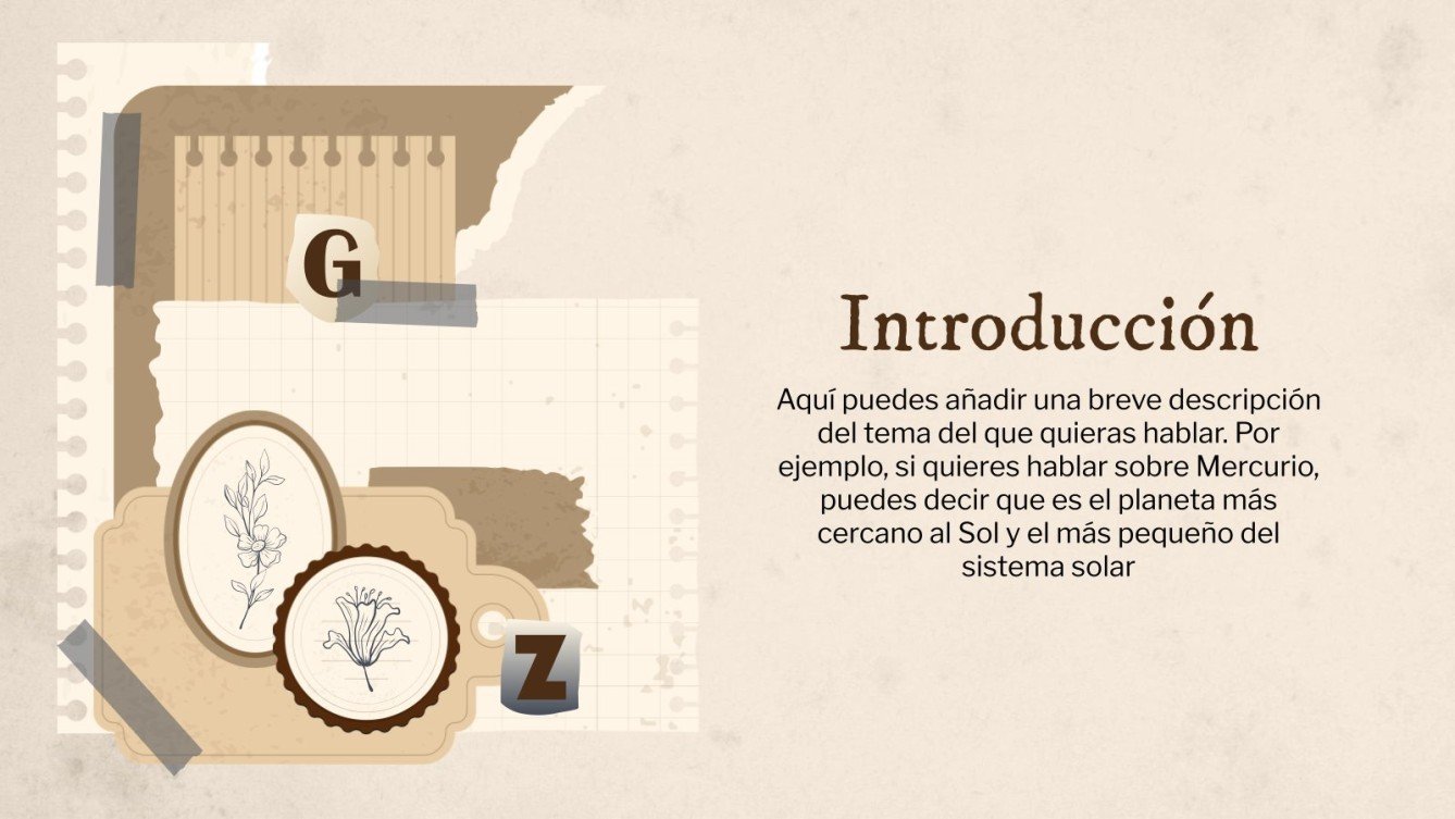 Old Scrap Paper Aesthetic Portfolio | Google Slides