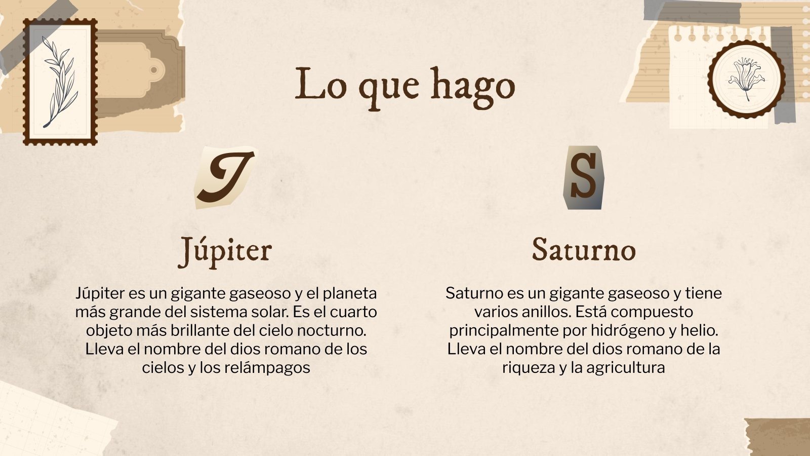 Old Scrap Paper Aesthetic Portfolio | Google Slides