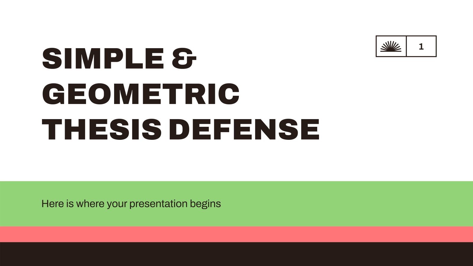 Free Thesis Defense Google Slides and PowerPoint Templates