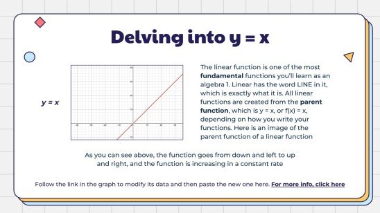 Characteristics of Linear Functions | Google Slides & PPT