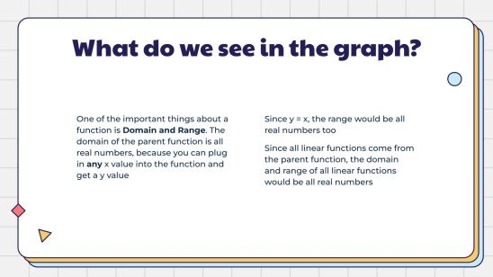 Characteristics of Linear Functions | Google Slides & PPT