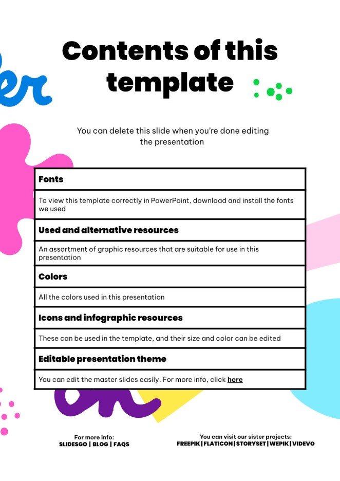 Creative Colorful Worksheets for Middle School