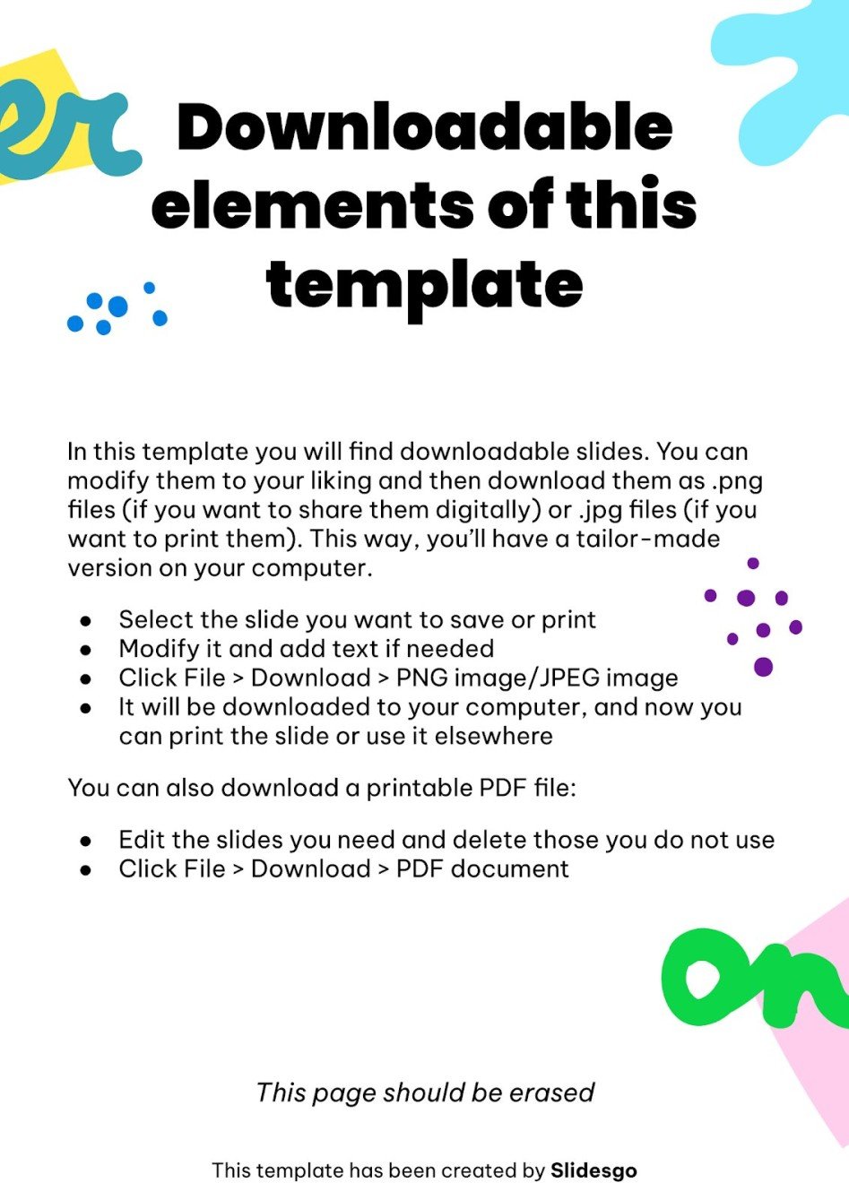 Creative Colorful Worksheets for Middle School