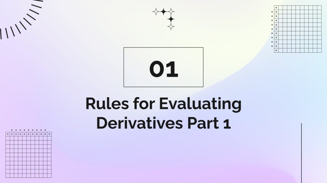 Rules for Evaluating Derivatives | Google Slides & PPT