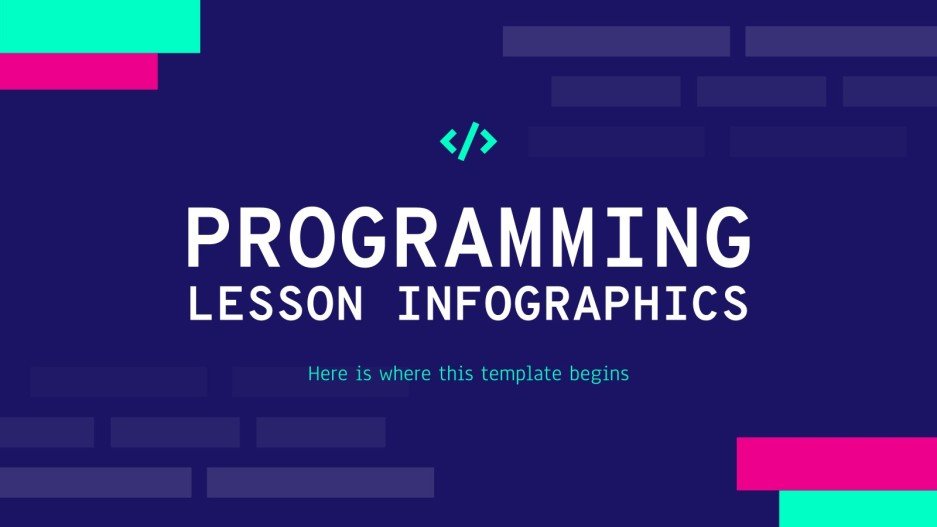 Programming Lesson Infographics | Google Slides & PPT