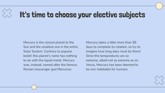 Tips for Choosing your Elective Subjects | Google Slides