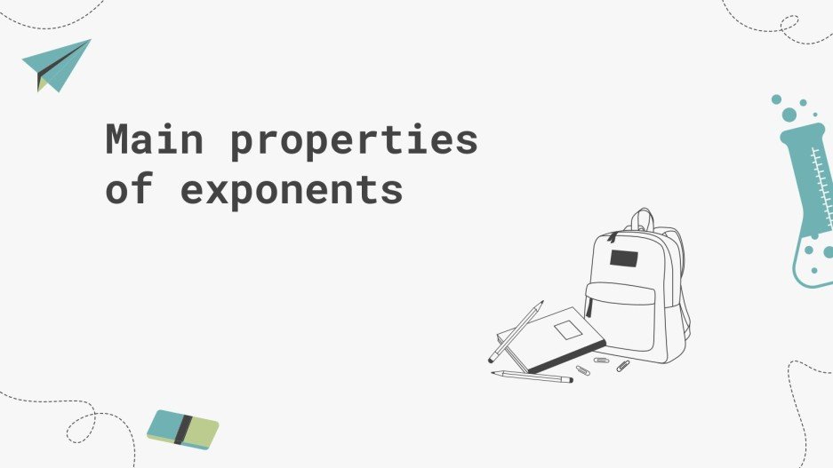 Propriedades das potências | Google Slides e PowerPoint