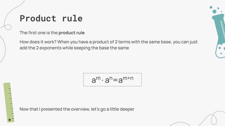Propriedades das potências | Google Slides e PowerPoint