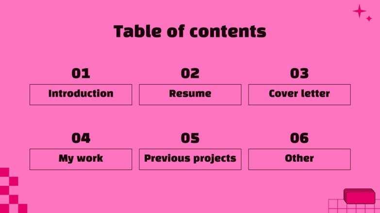 Hot Pink Color Aesthetic Portfolio | Google Slides & PPT