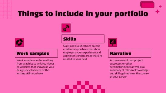 Hot Pink Color Aesthetic Portfolio | Google Slides & PPT