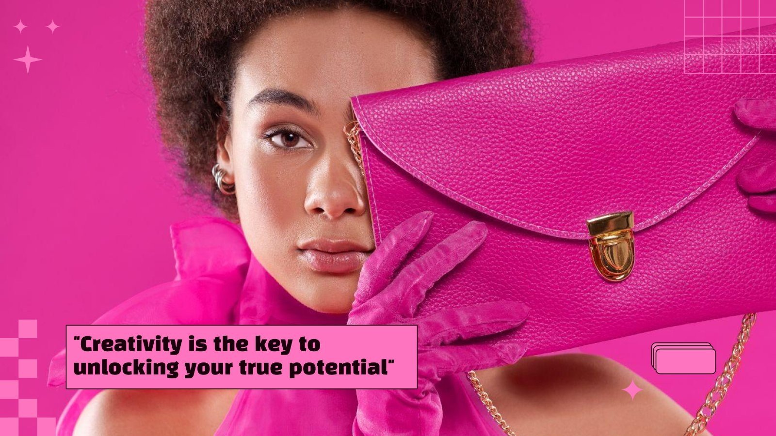 Hot Pink Color Aesthetic Portfolio | Google Slides & PPT