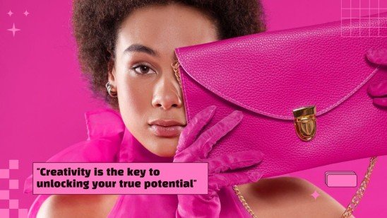 Hot Pink Color Aesthetic Portfolio | Google Slides & PPT