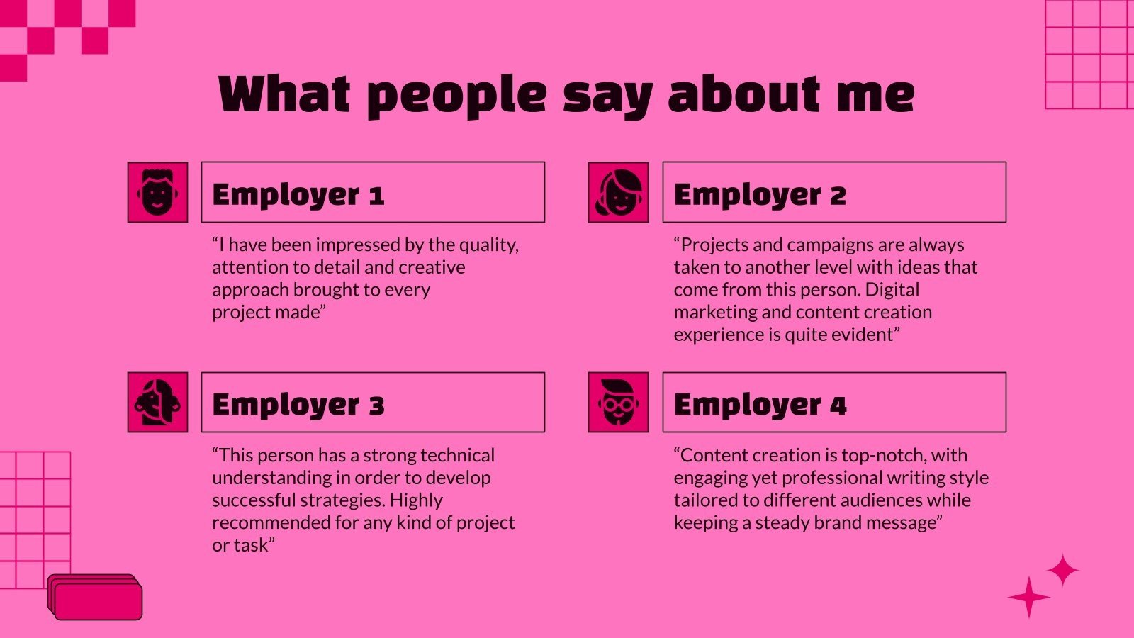 Hot Pink Color Aesthetic Portfolio | Google Slides & PPT